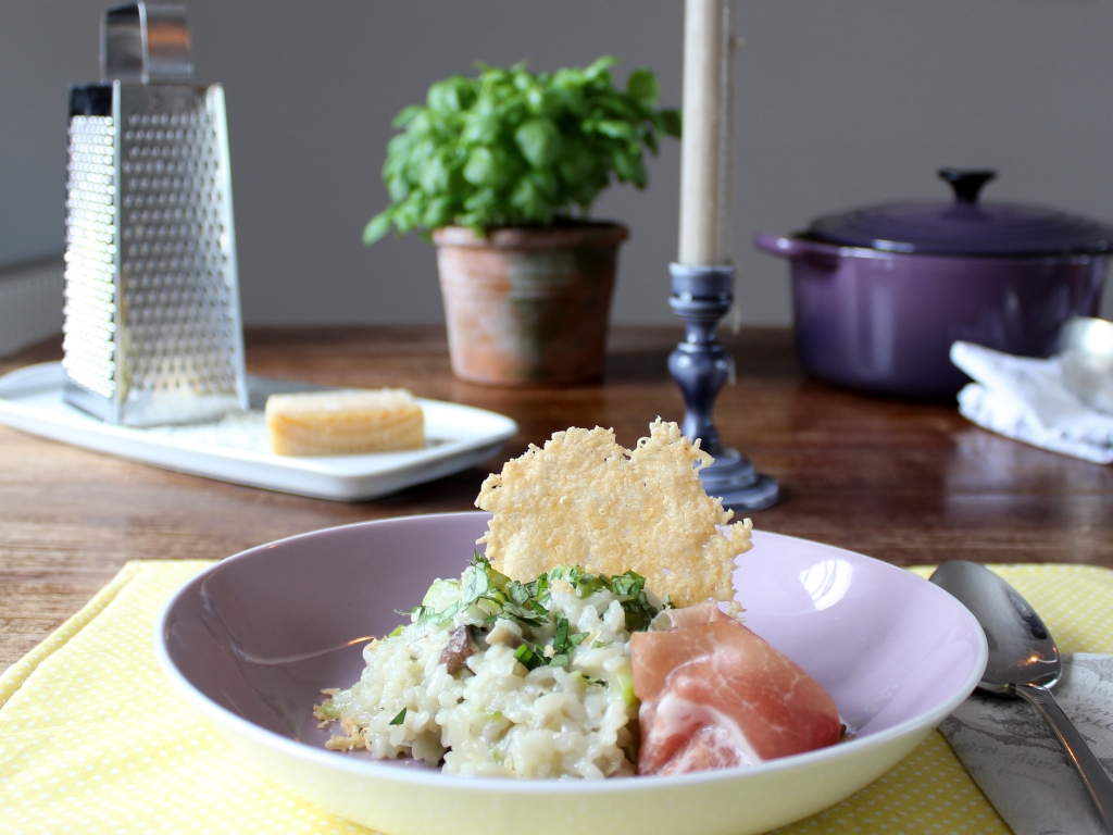 Risotto Mit Grünem Spargel And Parmesanchips Reste Essen Wagners